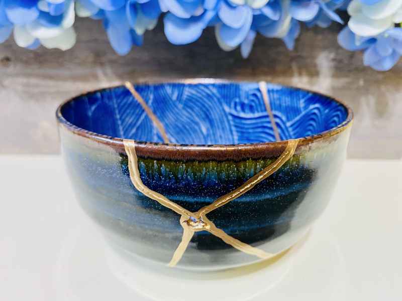 Kintsugi Blue Wave Bowl – Kintsugi Generations