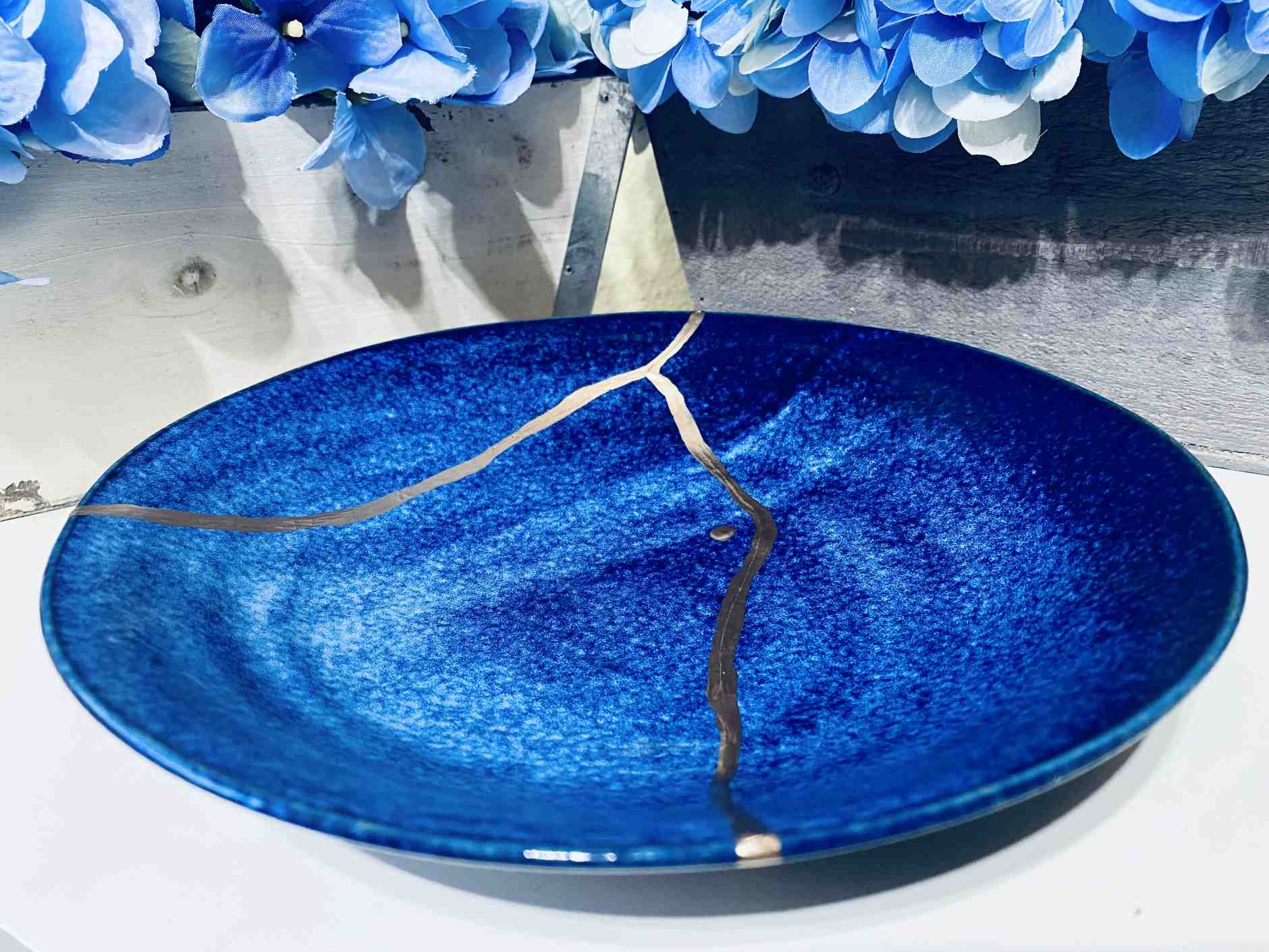 Kintsugi Blue Wave Bowl – Kintsugi Generations